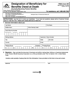 Fillable Online Designation of Beneficiary for Benefits Owed at Death ...