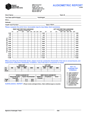 Fillable Online workplace-safety-toolkit AUDIOMETRIC REPORT Fax Email ...
