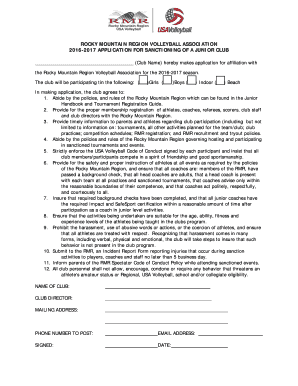 Fillable Online Club Sanction Form Fax Email Print - pdfFiller