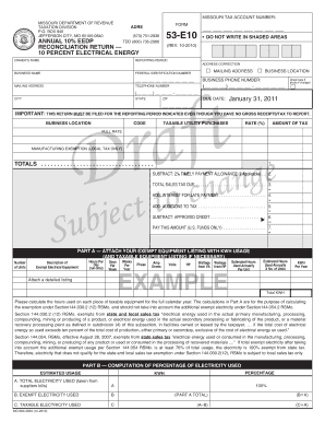 Fillable Online 53-E10 Annual 10% EEDP Reconciliation Return Fax Email ...