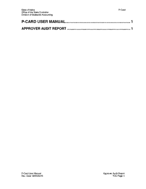 Fillable Online APPROVER AUDIT REPORT Fax Email Print - pdfFiller
