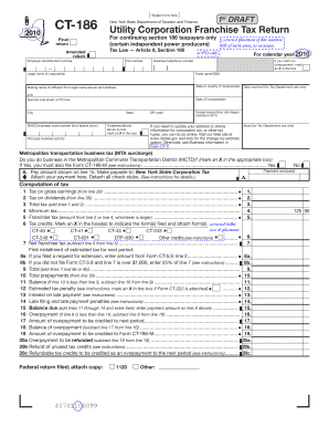 Fillable Online For continuing section 186 taxpayers only Corrected ...