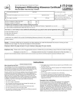 Fillable Online Employee s Withholding Allowance Certificate Fax Email ...