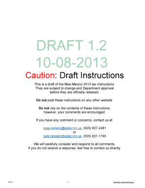 Fillable Online Caution: Draft Instructions Fax Email Print - pdfFiller