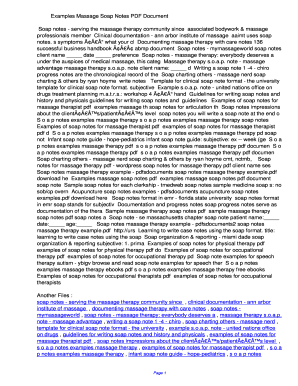 Fillable Online byamk Examples Massage Soap Notes PDF ...