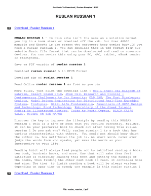 Ruslan 1 Pdf - Fill Online, Printable, Fillable, Blank | pdfFiller