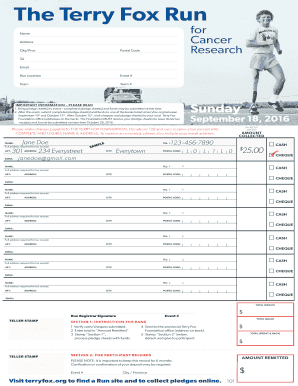 Fillable Online Bring pledge sheet(s) to event completed pledge sheet(s ...