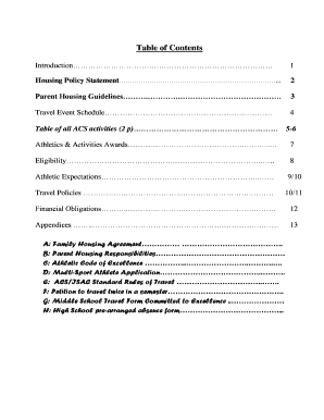 Fillable Online acs edu Table of Contents - acs.edu.lb - acs edu Fax ...