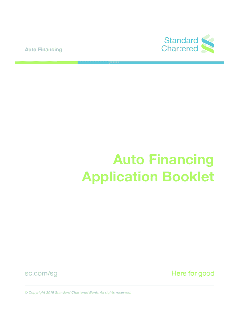 Fillable Online Important Information & Auto Financing Application Form ...