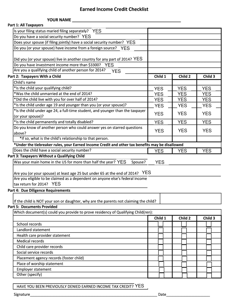 Fillable Online EIC Worksheet1.xlsx Fax Email Print - pdfFiller
