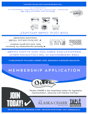 Fillable Online to download a membership application today! - Alaska ...