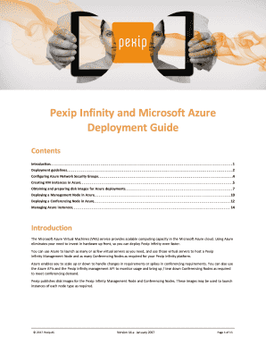 Fillable Online Deploying Pexip Infinity on Microsoft Azure - Pexip Infinity technical ... Fax ...