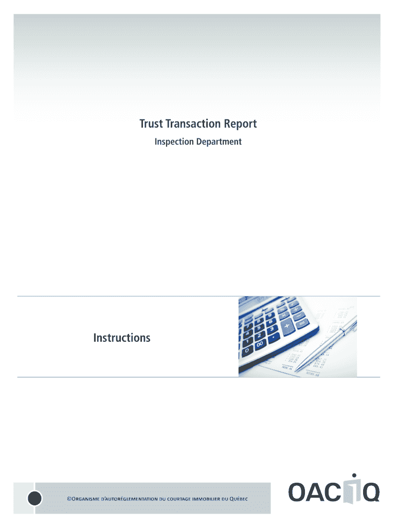 Fillable Online Trust Transaction Report Fax Email Print - pdfFiller