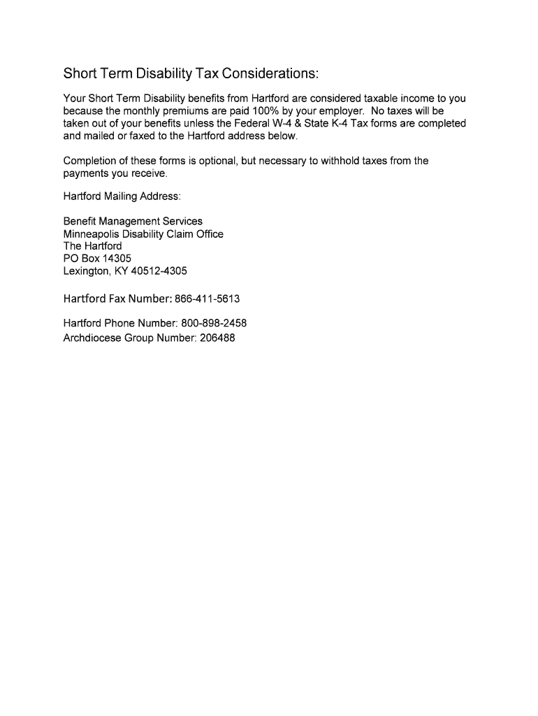 Fillable Online Employee Tax Forms - Archdiocese of Kansas City in ...