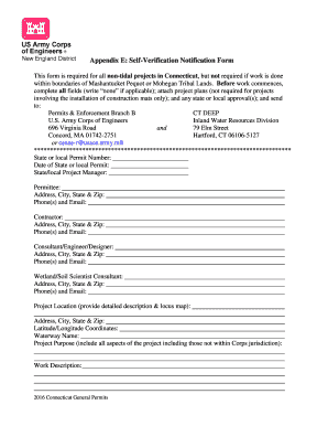 Fillable Online Appendix E: Self-Verification Notification Form - CT.gov - ct Fax Email Print ...