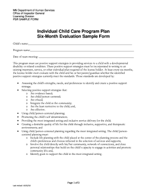 Fillable Online PSR SAMPLE FORM Fax Email Print - pdfFiller