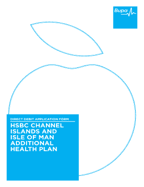 Fillable Online DIRECT DEBIT APPLICATION FORM HSBC CHANNEL ISLANDS AND ...