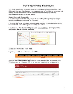Fillable Online Form 5500 Filing Instructions - online401k.suntrust.com ...