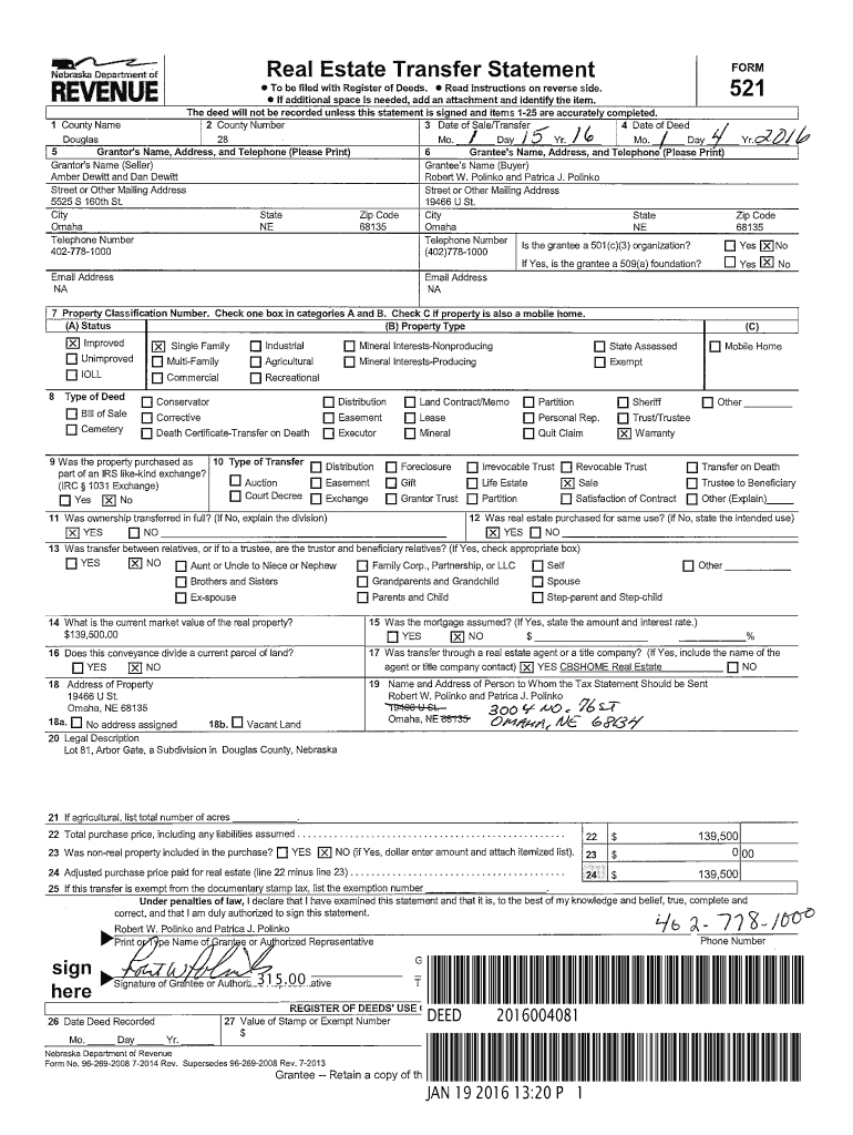 Fillable Online To be filed with Register of Deeds Fax Email Print ...