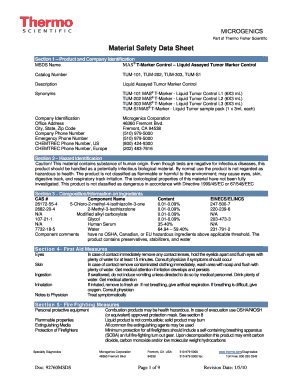 Fillable Online thermoscientific-lab 92760MSDS-MAS T-Marker, TS-R2 ...