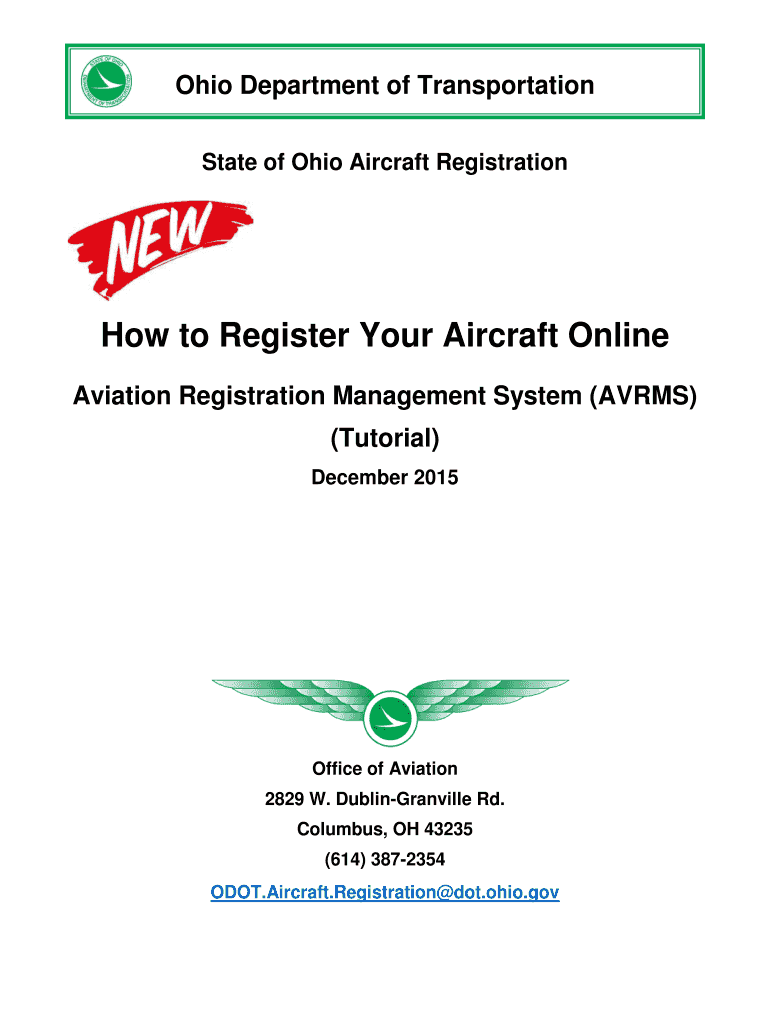 Ohio Aircraft Registration - Fill Online, Printable, Fillable, Blank ...