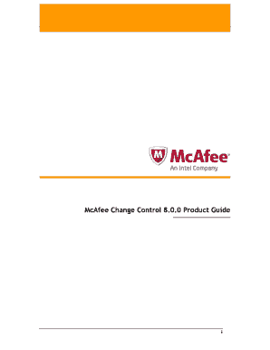 Fillable Online McAfee Change Control - Installation Guide Fax Email ...