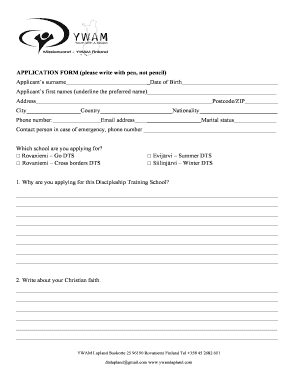 Fillable Online DTS Application form-new.doc Fax Email Print - pdfFiller