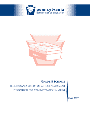 Fillable Online Grade 8 PSSA Science Paper DFA Fax Email Print - pdfFiller