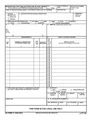 Fillable Online apd army REQUISITION FOR PUBLICATIONS AND BLANK FORMS ...