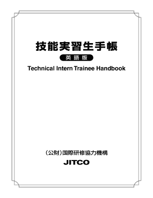 Fillable Online jitco or Technical Intern Trainee Handbook - jitco or ...