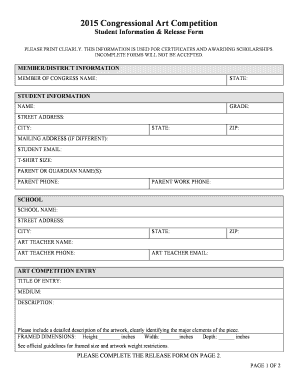 Fillable Online 2015 Student Release Form DRAFT.doc Fax Email Print ...