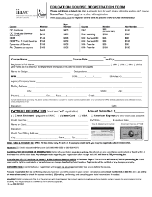 Fillable Online CVV2 Education Registration Form -revised.doc Fax Email Print - pdfFiller