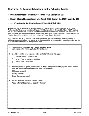 Fillable Online nae usace army Attachment C. permits - nae usace army ...
