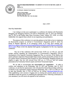 Fillable Online Dear Key Stakeholder: Fax Email Print - pdfFiller