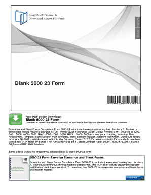 Fillable Online Blank 5000 23 Form - mybooklibrary.com Fax Email Print ...