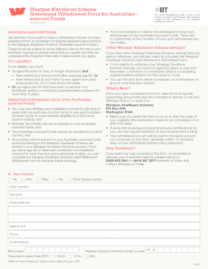 Fillable Online sourced Funds - Westpac Fax Email Print - pdfFiller