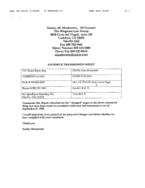 Fillable Online sec Direct Number 858-523-0100 Direct Fax 858-523-04 ...