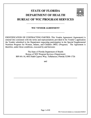 Fillable Online doh state fl IDENTIFICATION OF CONTRACTING PARTIES ...