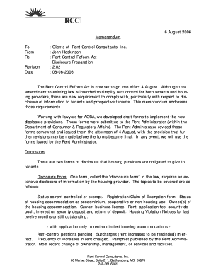 Fillable Online Disclosure Memo to Clients.doc Fax Email Print - pdfFiller