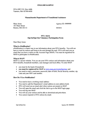 Fillable Online webapps ehs state ma Sample-DTA-Alerts-Optin-Optout ...