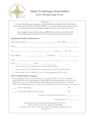 Fillable Online SFDA Member Form Color Fax Email Print - pdfFiller