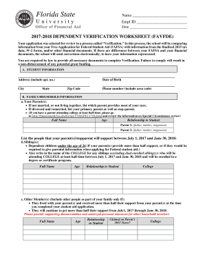 Fsu Financial Aid - Fill Online, Printable, Fillable, Blank | pdfFiller