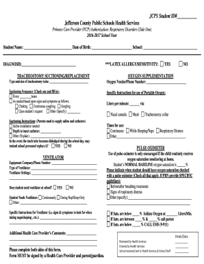 Fillable Online jefferson k12 ky JCPS Student ID# - jefferson k12 ky ...