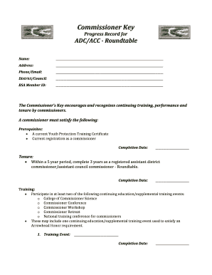 Fillable Online scouting ADC-ACC RT Commissioner Key 03.31.16 Fillable ...