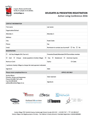 Fillable Online form template - alc 2016 - delegates&prersenters.pub ...