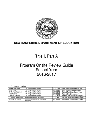 Fillable Online education nh title i onsite guide-revised.doc Fax Email ...
