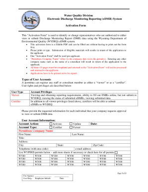 Fillable Online deq state wy Water Quality Division Electronic ...