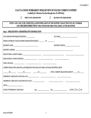 Fillable Online otda ny 09-ADM-21 Attachment 7 - Excess Current ...