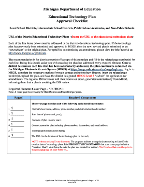 Fillable Online Michigan Department of Education Educational Technology ... Fax Email Print ...