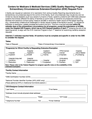 Fillable Online Extraordinary Circumstances extension/Exemption Request ...